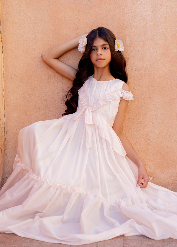 Emmy Dress in Cream - Joyfolie