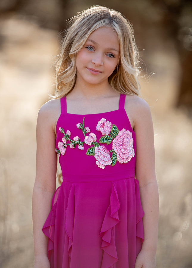 Kaylynn Dress in Berry - Joyfolie