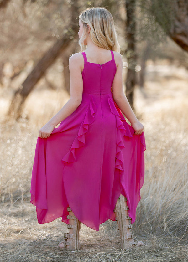 Kaylynn Dress in Berry - Joyfolie