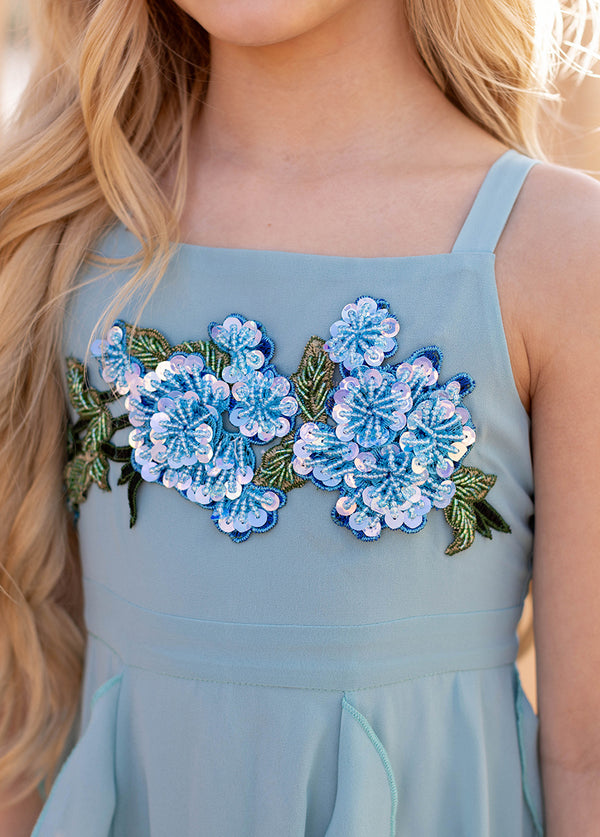 Kaylynn Dress in Seaglass - Joyfolie