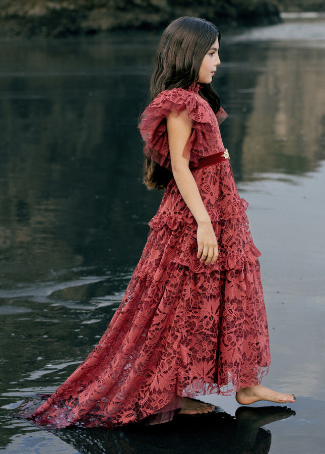 Alethea Impact Dress in Marsala - Joyfolie