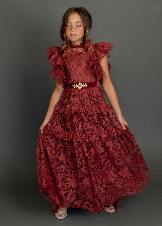 Alethea Impact Dress in Marsala - Joyfolie