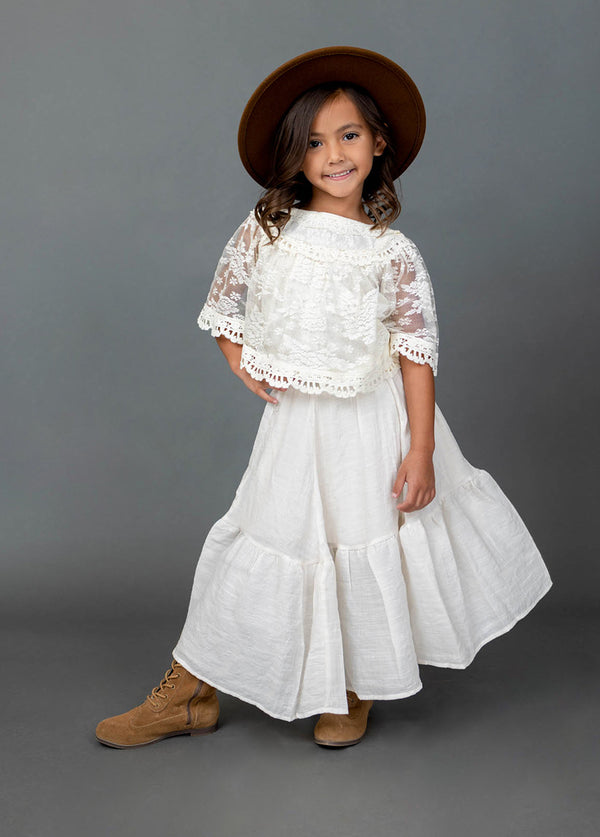 Annabel Skirt in Cream - Joyfolie