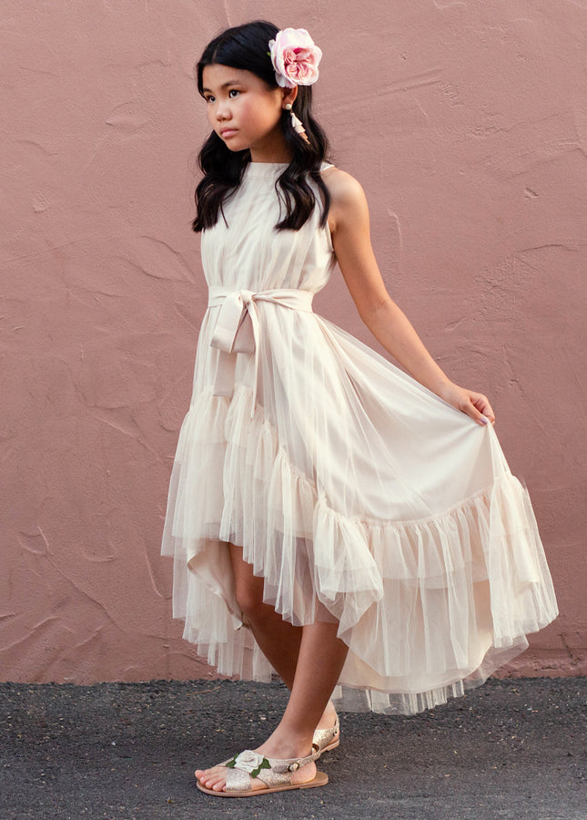 Fay Dress in Ecru - Joyfolie