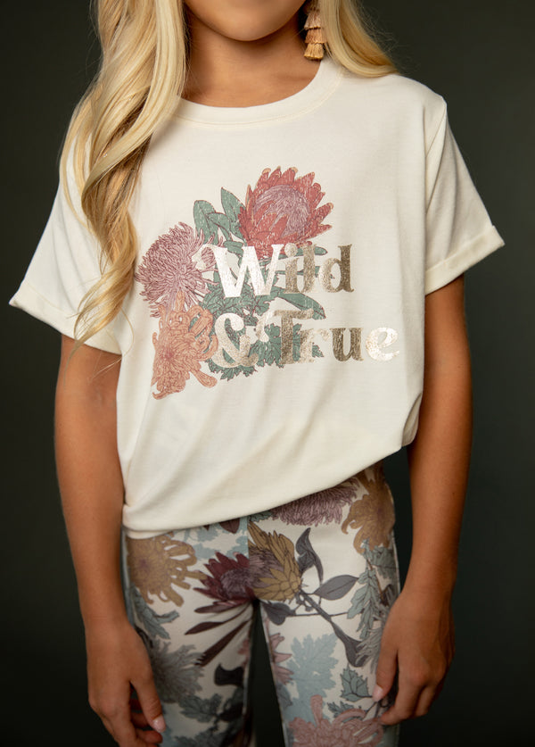 Wild & True Tee in Cream - Joyfolie