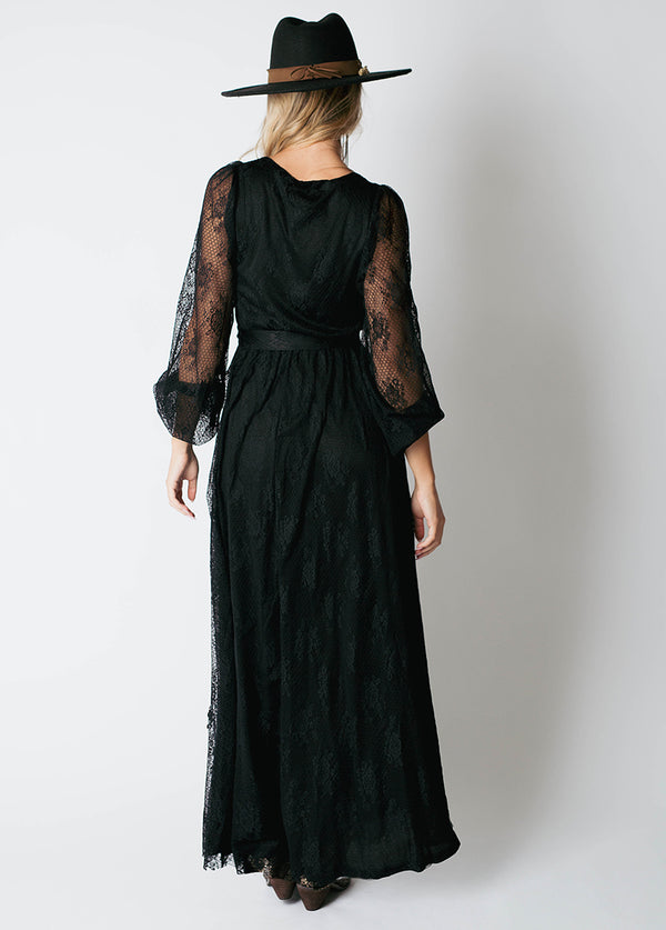 Haley Dress in Black - Joyfolie