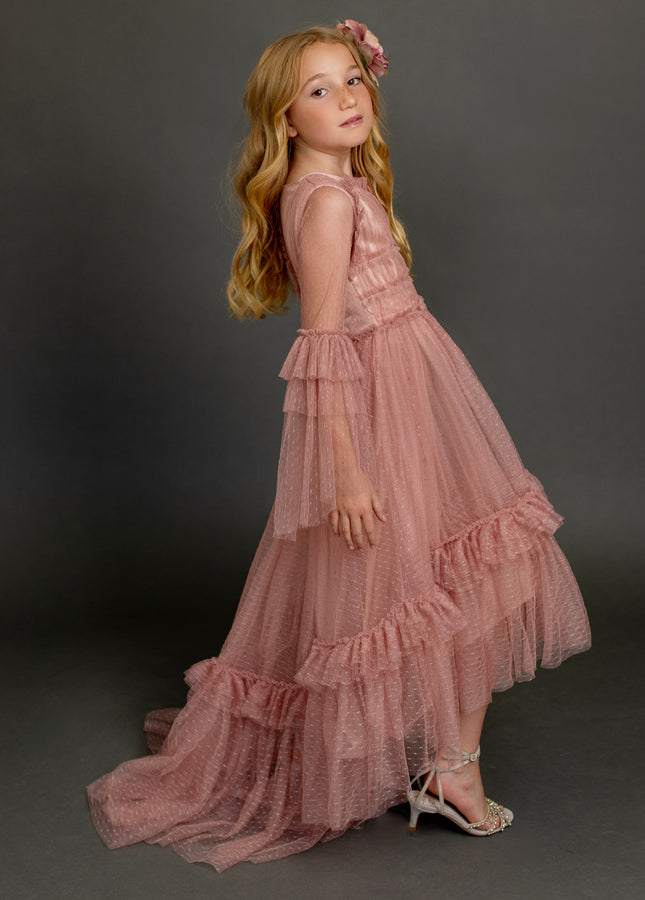 Halsey Impact Dress in Desert Shell - Joyfolie