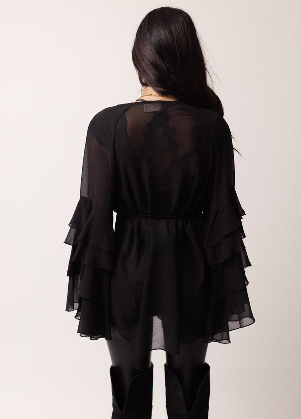 Innessa Top in Black - Joyfolie