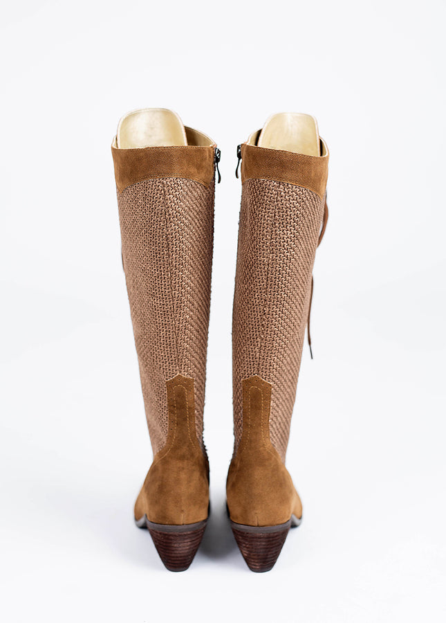 Kiko Tall Boots in Nutmeg - Joyfolie
