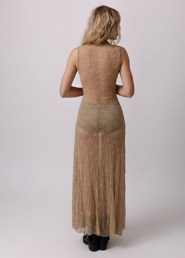Levinia Dress in Almond - Joyfolie