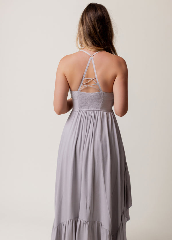 Lynsey Dress in Blue Fog - Joyfolie