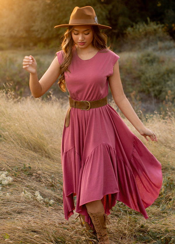 Pilar Dress in Mesa Rose - Joyfolie