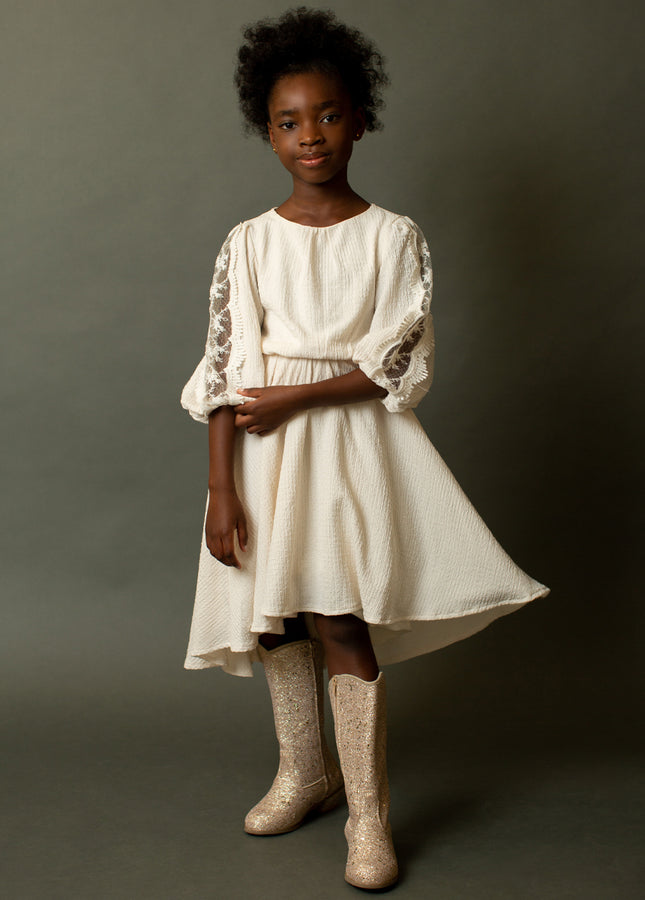 Sariyah Dress in Cream - Joyfolie