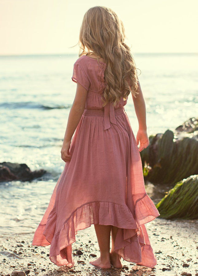Briley Dress in Dusty Rose | Boho Maxi Dress | Joyfolie