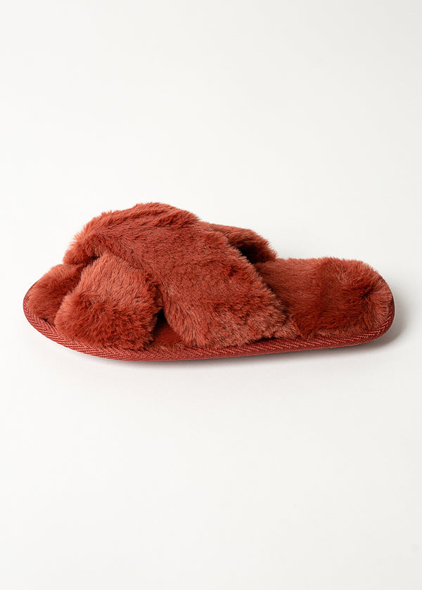 Prisca Slippers in Cinnamon - Joyfolie